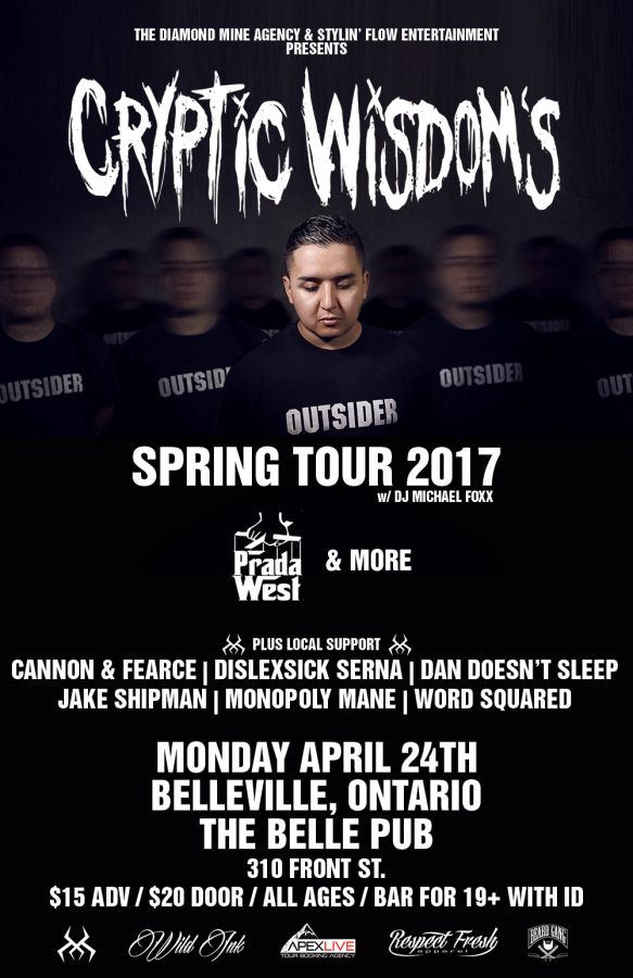 Cryptic Wisdom Spring Tour 2017 - Belleville | Cryptic Wisdom ...