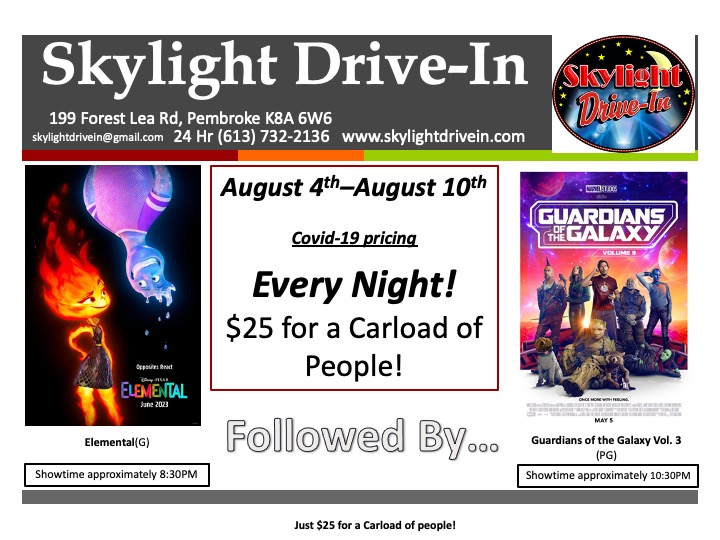 Skylight Drive-In Events - Pembroke, ON