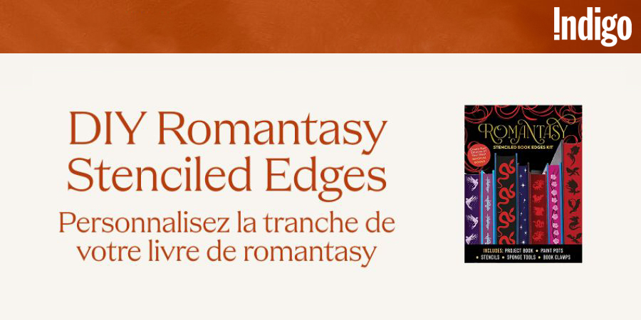 DIY Romantasy Stenciled Edges / Personnalisez la tranche de votre livre ...